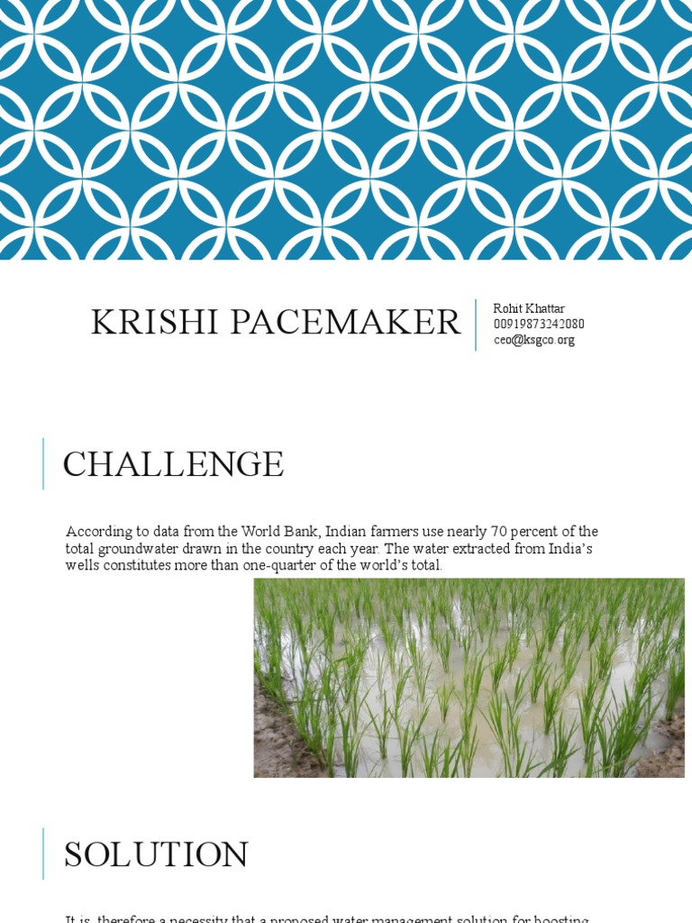Krishi Pacemaker: Rohit Khattar 00919873242080 | PDF