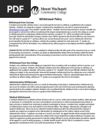Seminole State Course Withdrawal Guide | PDF | Education Finance