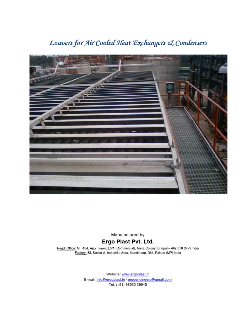 Louvers DETAILS | PDF | Heat Exchanger | Actuator