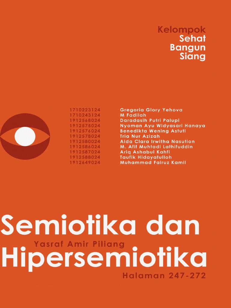 Parafrase Semiotika Dan Hiper Semiotika | PDF | Ilmu Sosial | Seni & Disiplin Bahasa