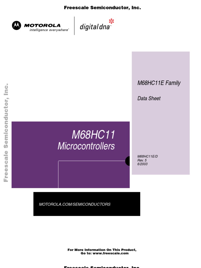 68HC11E9 | PDF | Digital Technology | Computer Engineering