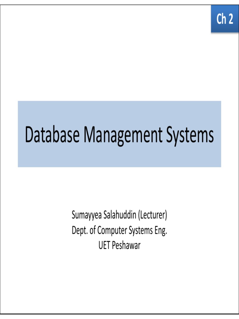 Lecture 3a - Conceptual Data Modeling | PDF | Data Model | Databases