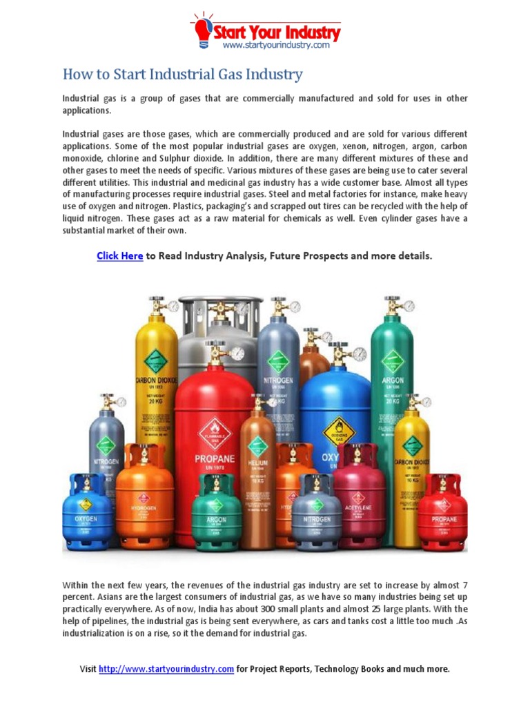 Starting an Industrial Gas Business | PDF | Chemical Substances | Chemistry