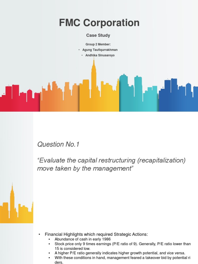FMC Corporation Case Study - Group 2 | PDF | Takeover | Stocks