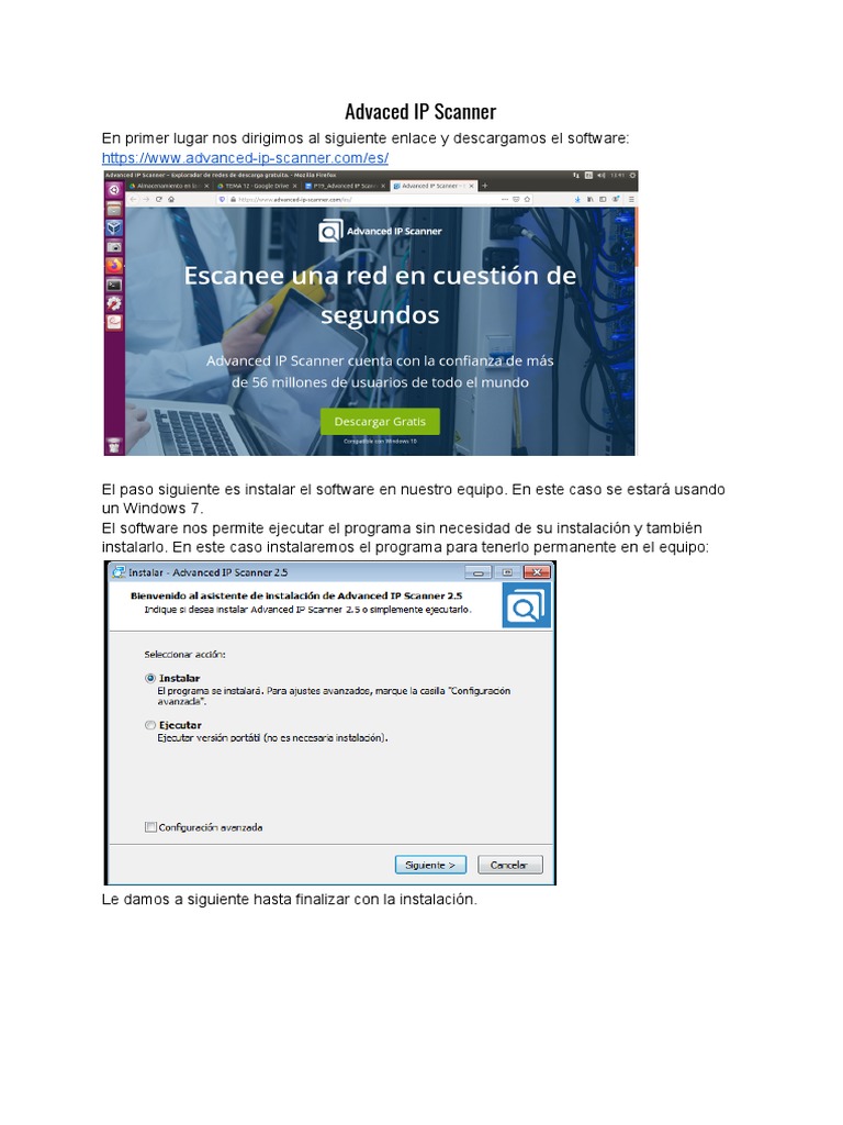 P19 - Advanced IP Scanner-vs-SpiceWorks - W | PDF | Informática