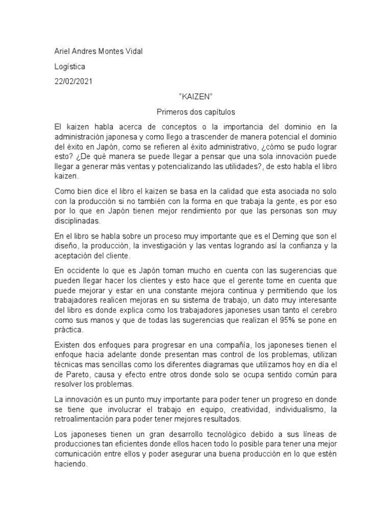 KAIZEN | PDF