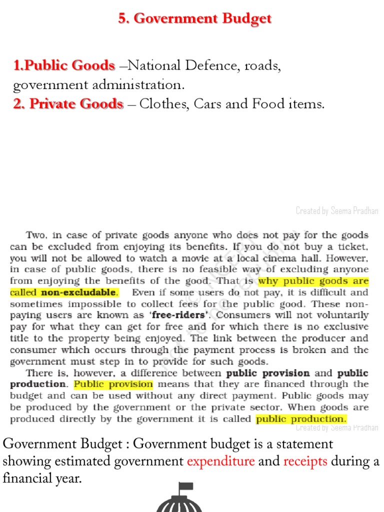 Government Budget Notes PDF | PDF | Government Budget Balance | Revenue