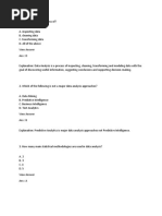 Data Analytics MCQ | PDF | Data Analysis | Statistics