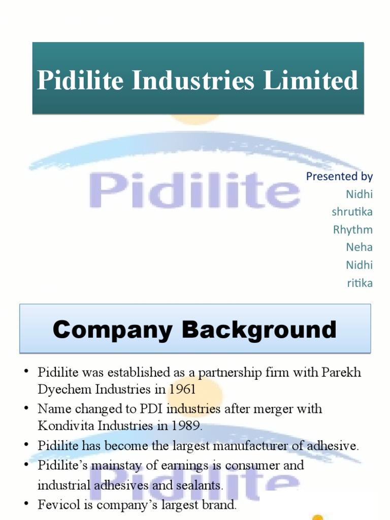 Project On Pidilite | PDF | Brand | Marketing