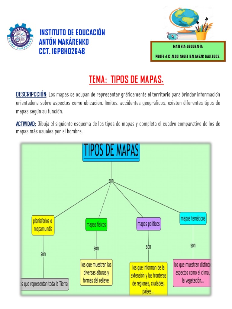 Tema 5 Tipos de Mapas | PDF | Mapa | Tierra