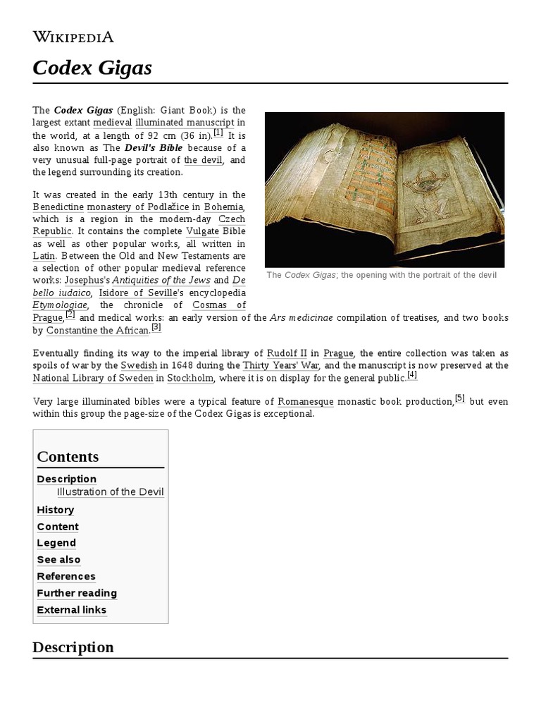 Codex Gigas: Bello Iudaico, Isidore of Seville's Encyclopedia ...