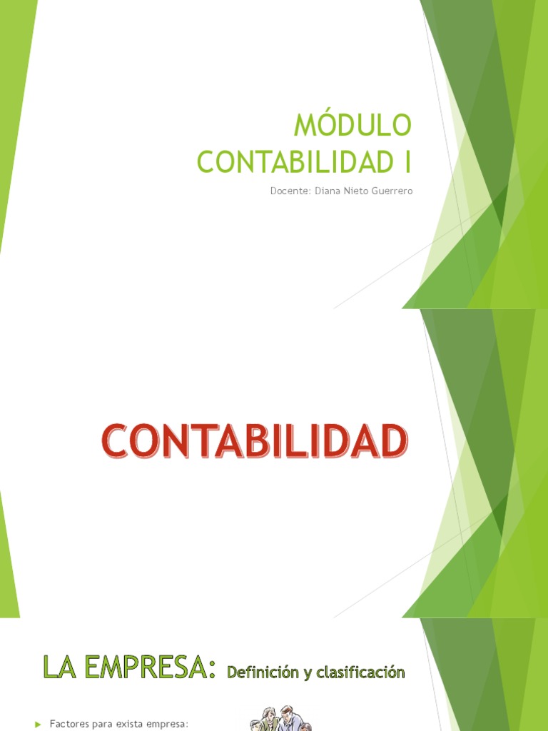 MÓDULO Contabilidad 1 Tema 1 | PDF | Contabilidad | Empresas