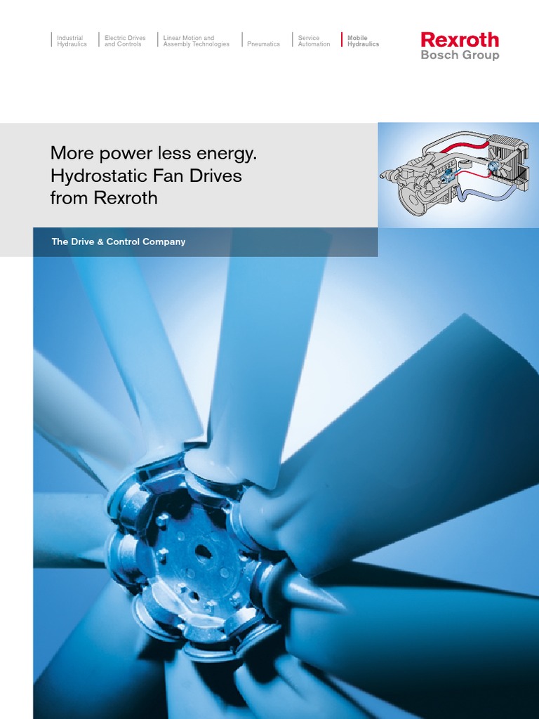 More Power Less Energy. Hydrostatic Fan Drives From Rexroth: The Drive ...