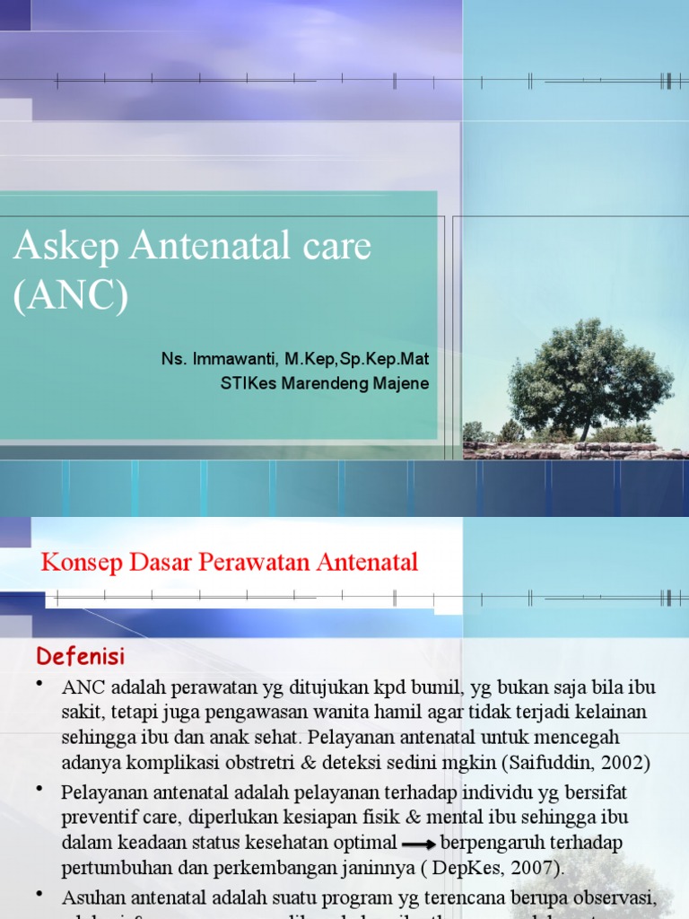 Askep Antenatal Care (ANC) | PDF