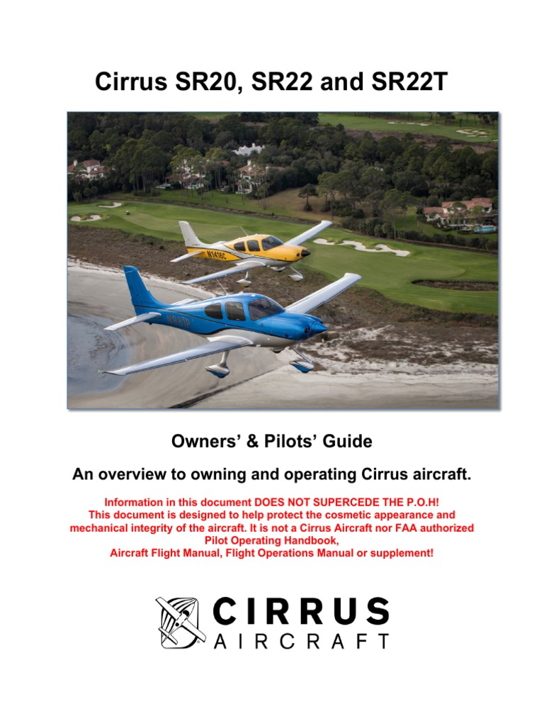 Cirrus SR20, SR22 and SR22T: Owners' & Pilots' Guide | PDF | Landing ...