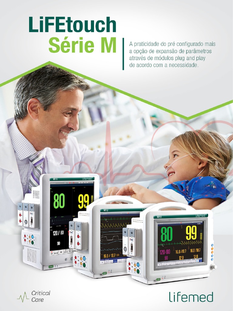 Especificações do Monitor Lifemed | PDF | Taxas temporais | Quantidade