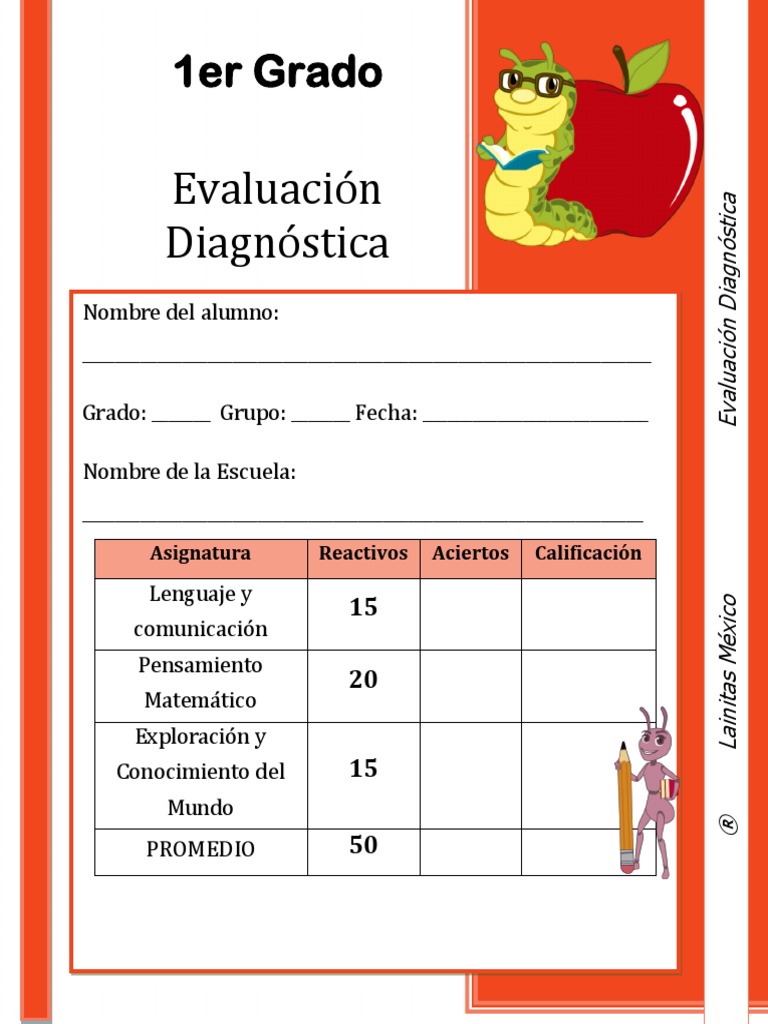 Examen Diagnóstico PRIMER GRADO 2020 | PDF | Sicología | Science