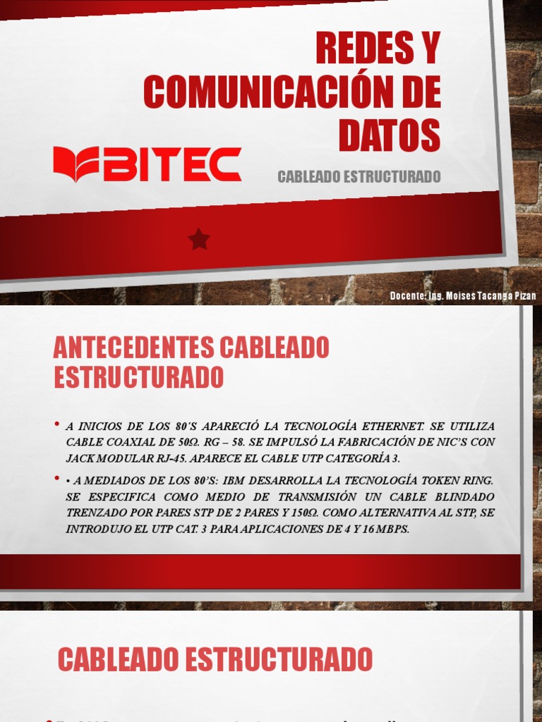 Estandares y Normas de Cableado Estructurado | Descargar gratis PDF ...