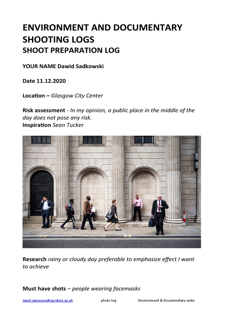 Shooting Log Mask Covid | PDF