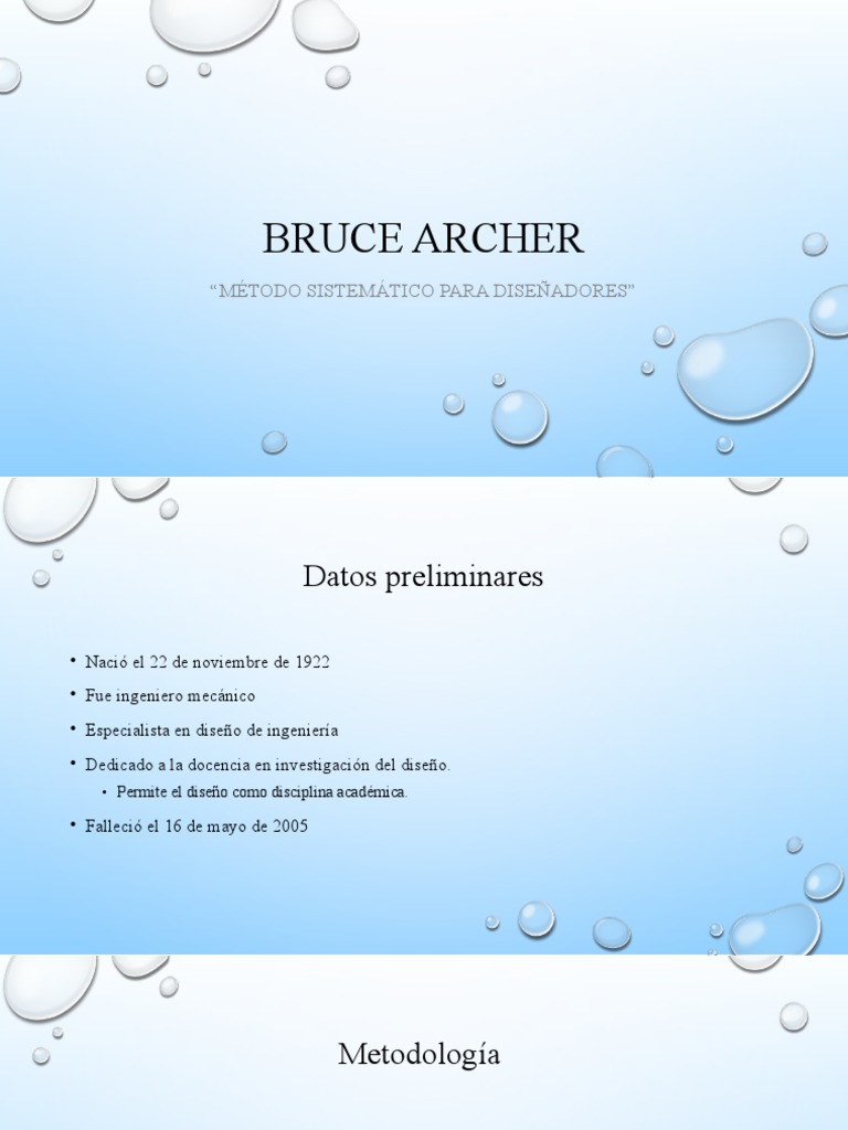 Bruce Archer | PDF | Diseño | Ingeniería