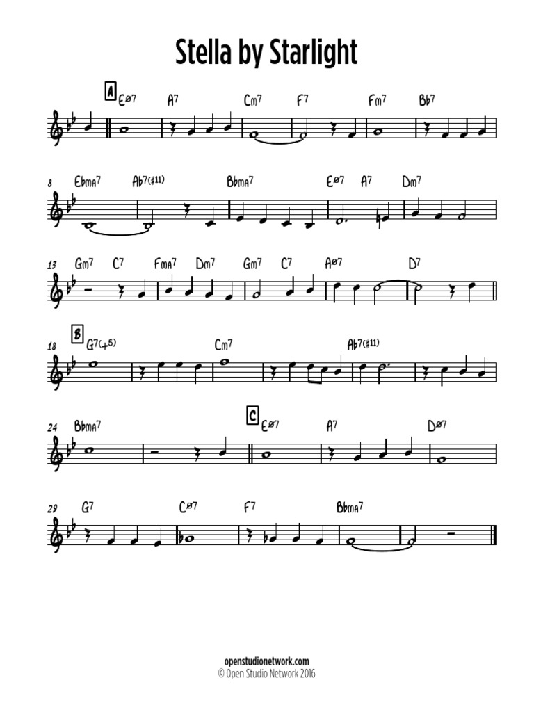 Stella by Starlight Leadsheet | PDF