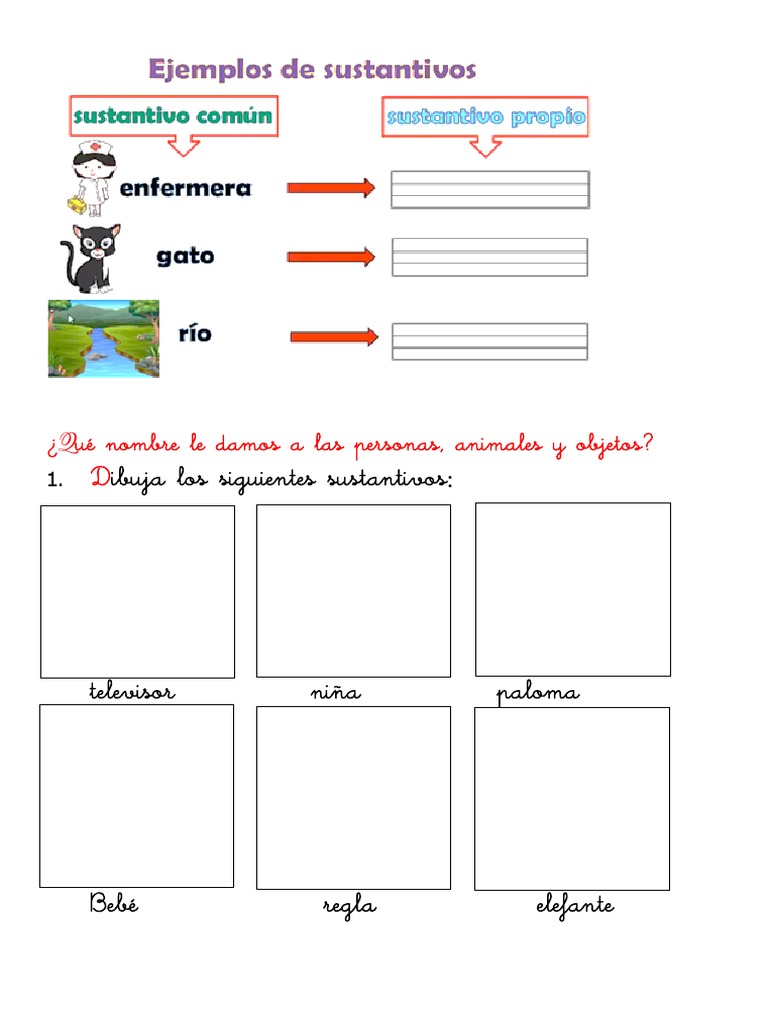 El Sustantivo y Comprensión Lectora | PDF