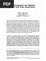 Body Image Satisfaction Scale | PDF | Body Image | Psychology