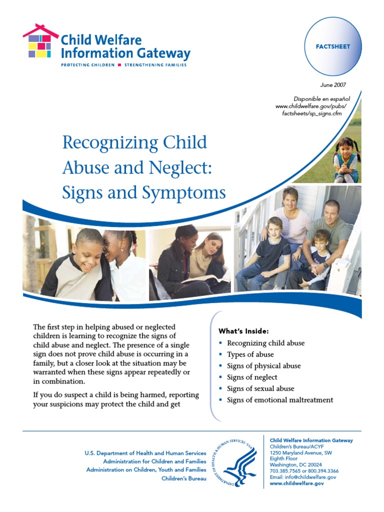 Child Abuse and Neglect Signs | PDF | Child Neglect | Child Abuse