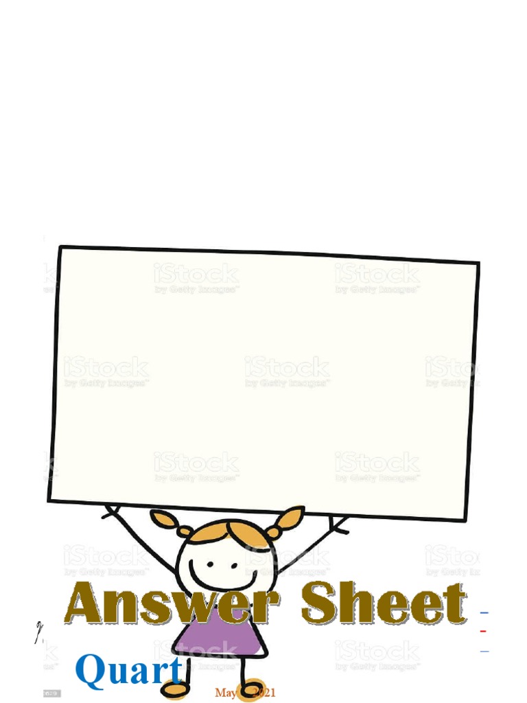 Answer Sheet - Q4-MODULE - 1 | PDF