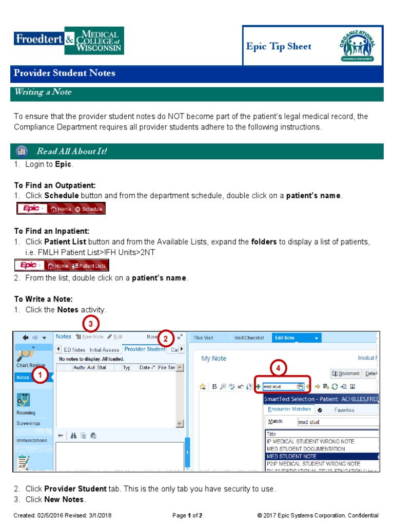 Epic Healthcare Software Access at Froedtert Hospital For Visiting ...
