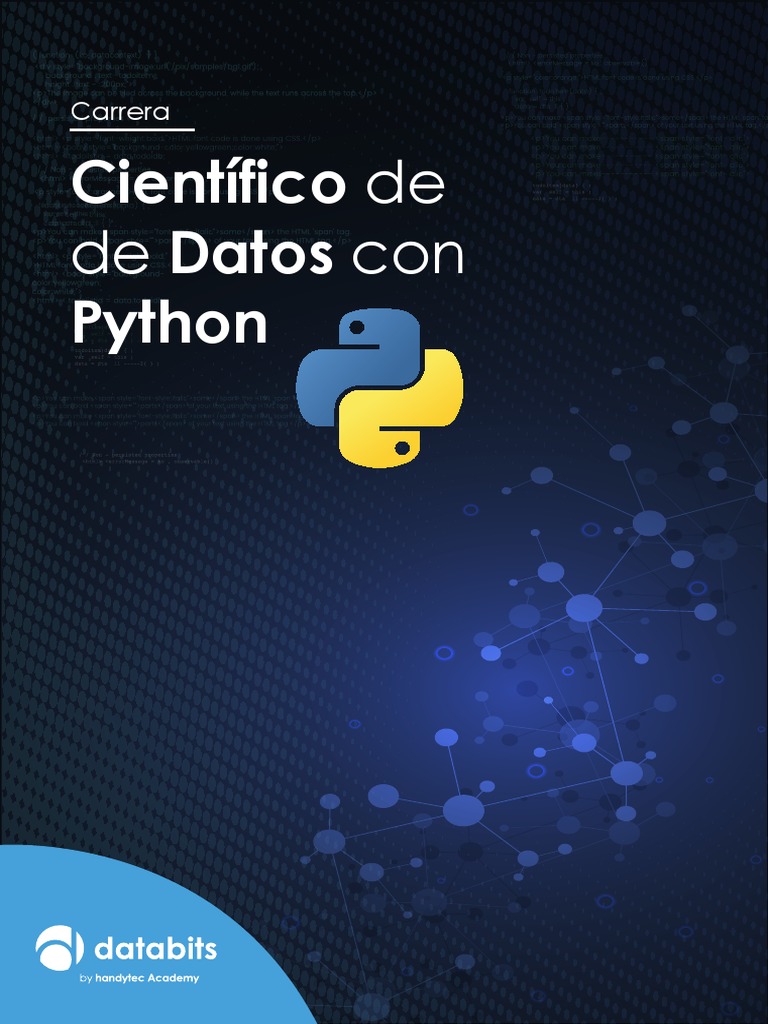 Brochure Científico de Datos Con Python | PDF | Aprendizaje automático ...