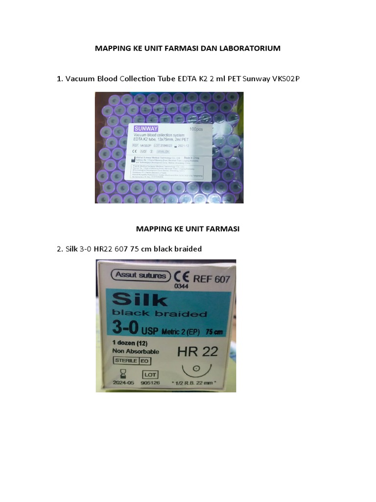 MAPPING FARMASI Dan Lab | PDF | Sains & Matematika