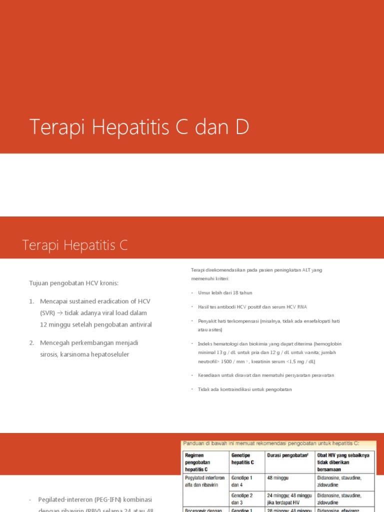 Terapi Hepatitis C Dan D | PDF