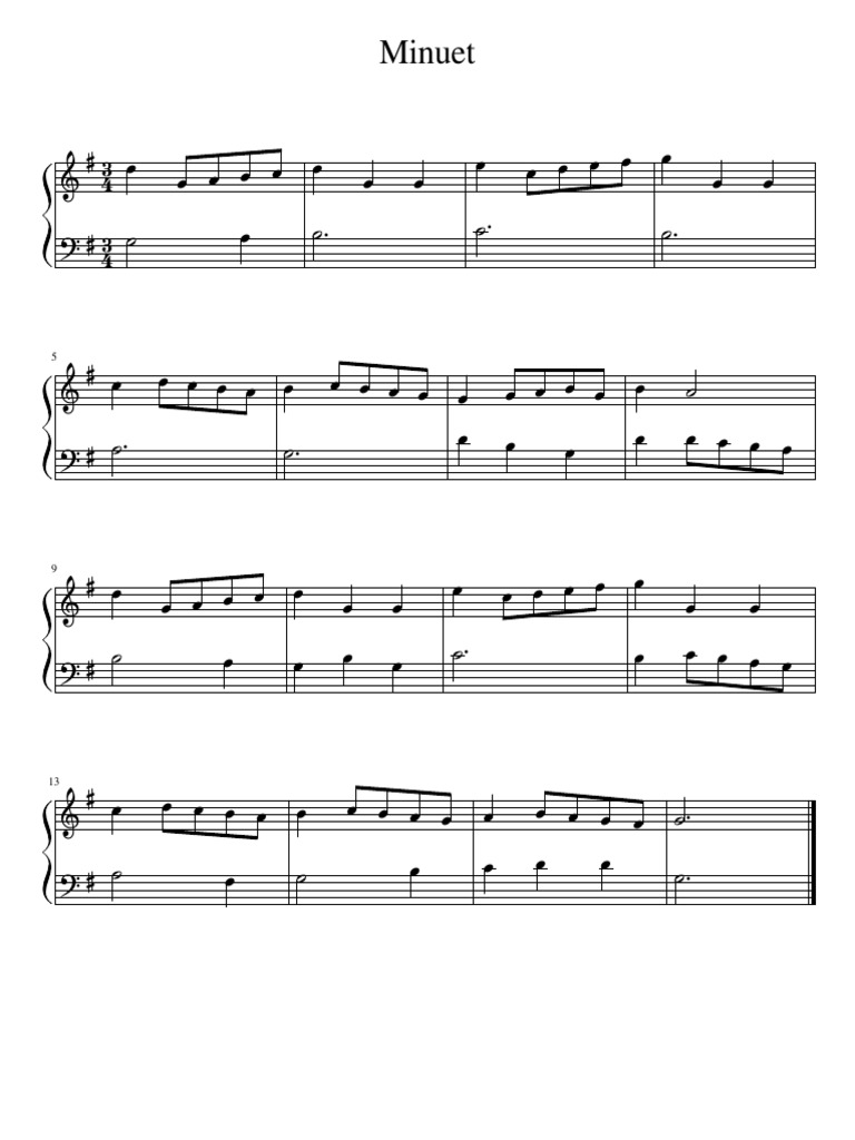 Minuet | PDF
