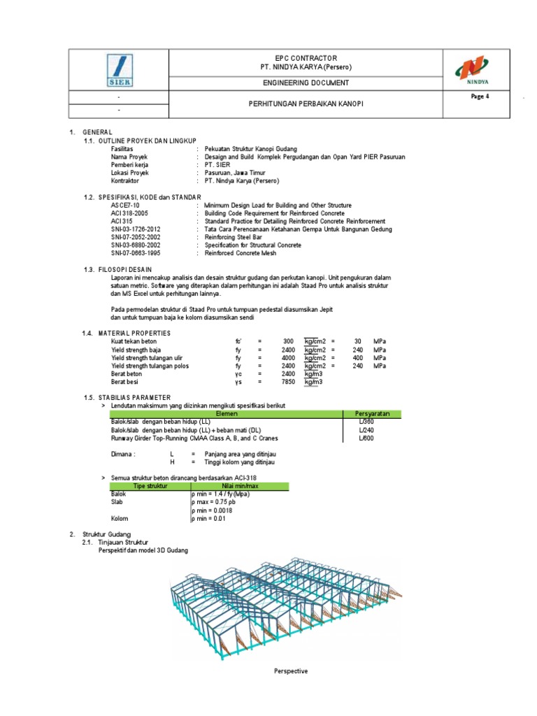 Perkuatan Kanopi | PDF | Teknologi & Rekayasa