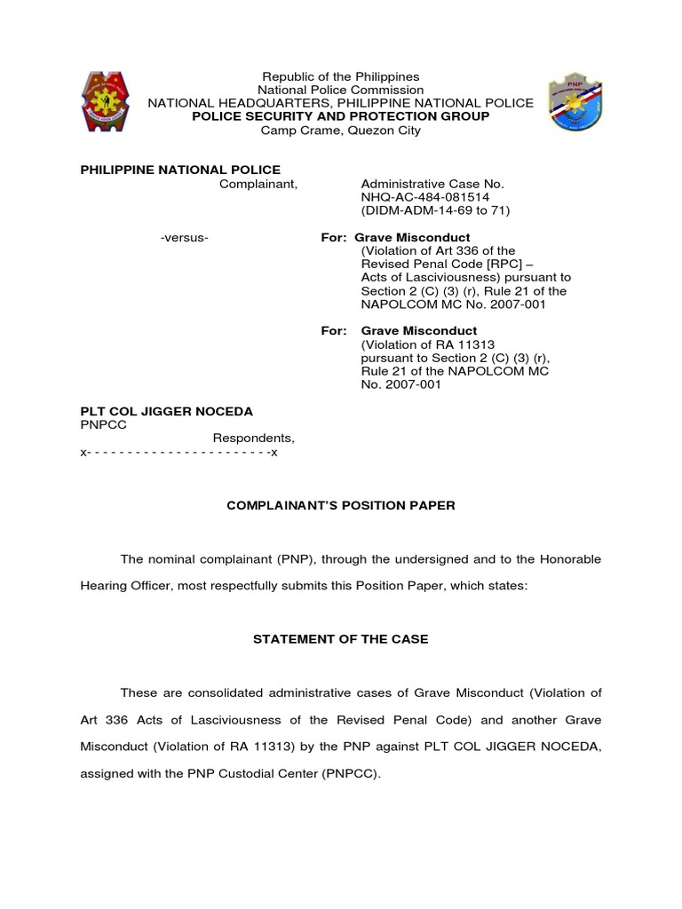 Position Paper | PDF | Evidence (Law) | Judiciaries