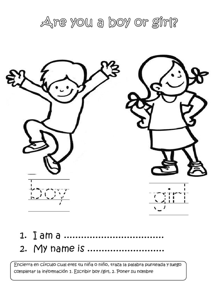 I Am A ................................... 2. My Name Is ...