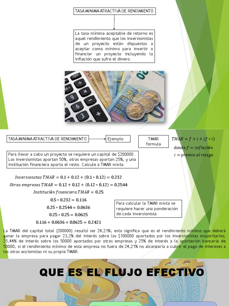 Tasa Mínima Atractiva de Rendimiento | PDF | Empresas | Flujo de efectivo
