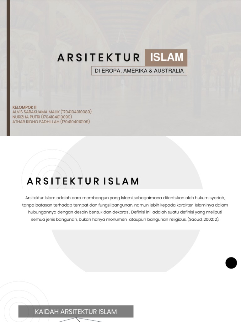 Arsitektur Islam di Eropa dan Masjid Tua | PDF