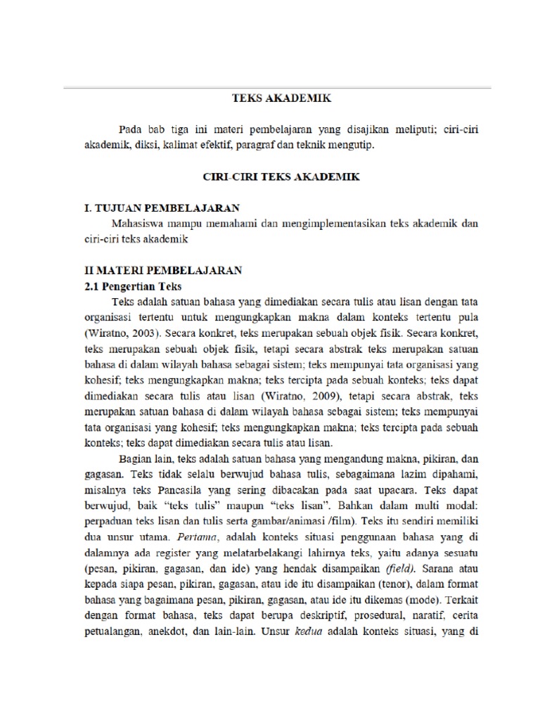 Pertemuan 5 Teks Akademik | PDF