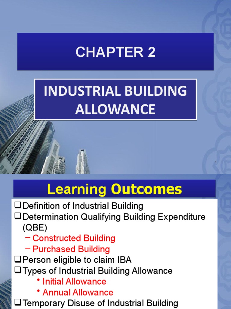 Understanding Industrial Building Allowance | PDF | Cost | Lease