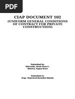 Ciap Document 102: Uniform General Conditions of Contract For Private Construction | PDF ...