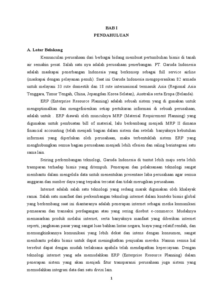 Contoh Proposal Sistem Informasi Entreprise | PDF