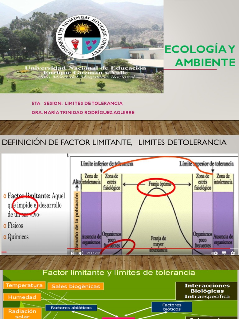 S5 Factores Limitantes y LIMITES DE TOLERANCIA | PDF