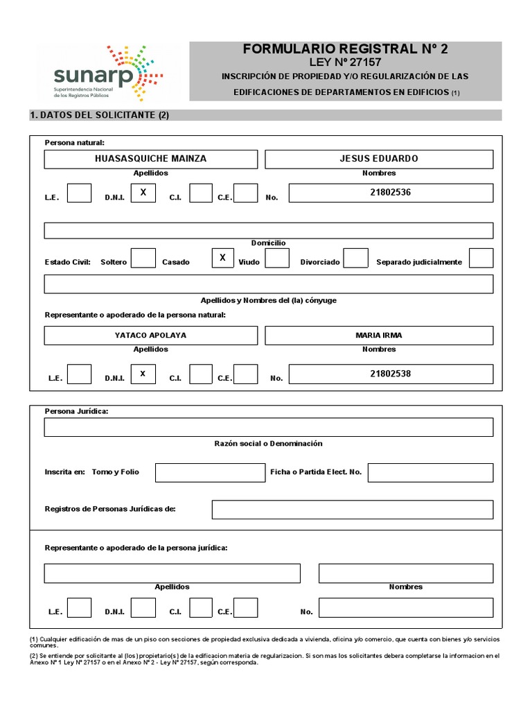 Modelo de Formulario #2 | PDF | Derecho Civil (Common Law) | Ley común
