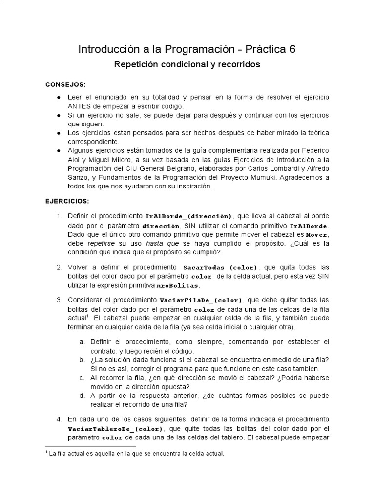 Práctica de Repetición Condicional en Programación | PDF | Enseñanza de ...