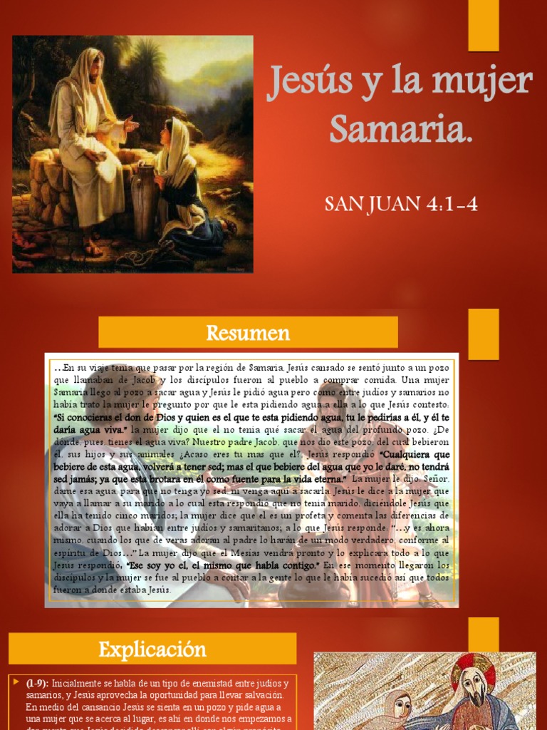 Jesús y La Mujer Samaria | PDF | Samaria | Salvación