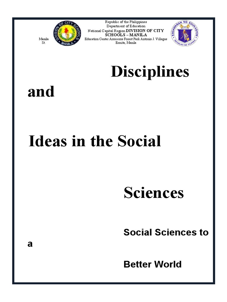 DISS - Q1 - Mod1 - Social Sciences To A Better World | PDF | Social Science | Humanities
