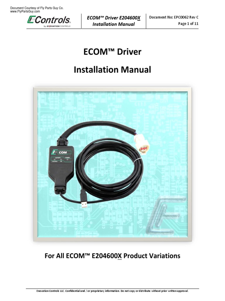Ecom Driver Installation Manual | PDF | Device Driver | Installation ...