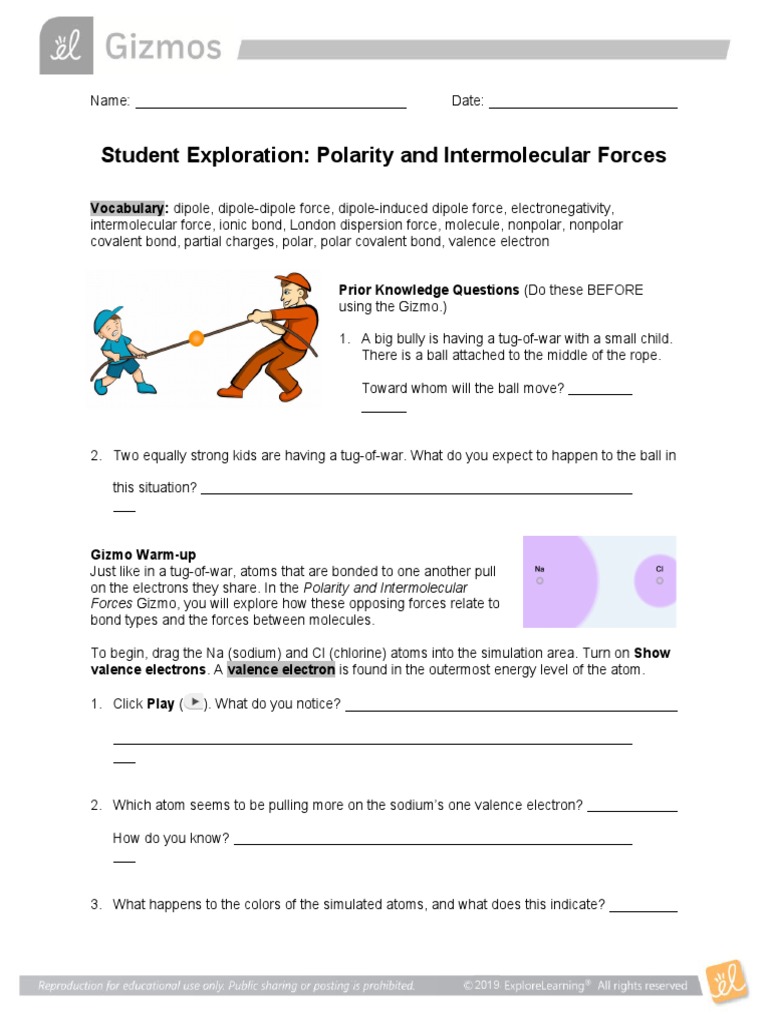 Polarity and Intermolecular Forces Guide | PDF | Chemical Polarity ...